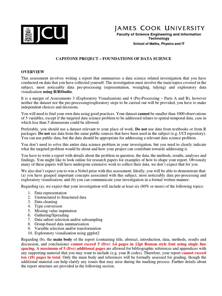 Capstone Project - Foundations of Data Science | PDF | Data | Regression Analysis