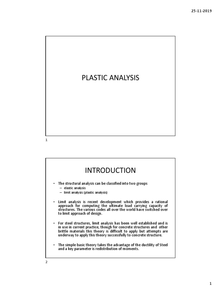 Plastic Analysis in Structural Engineering | PDF | Bending | Plasticity ...