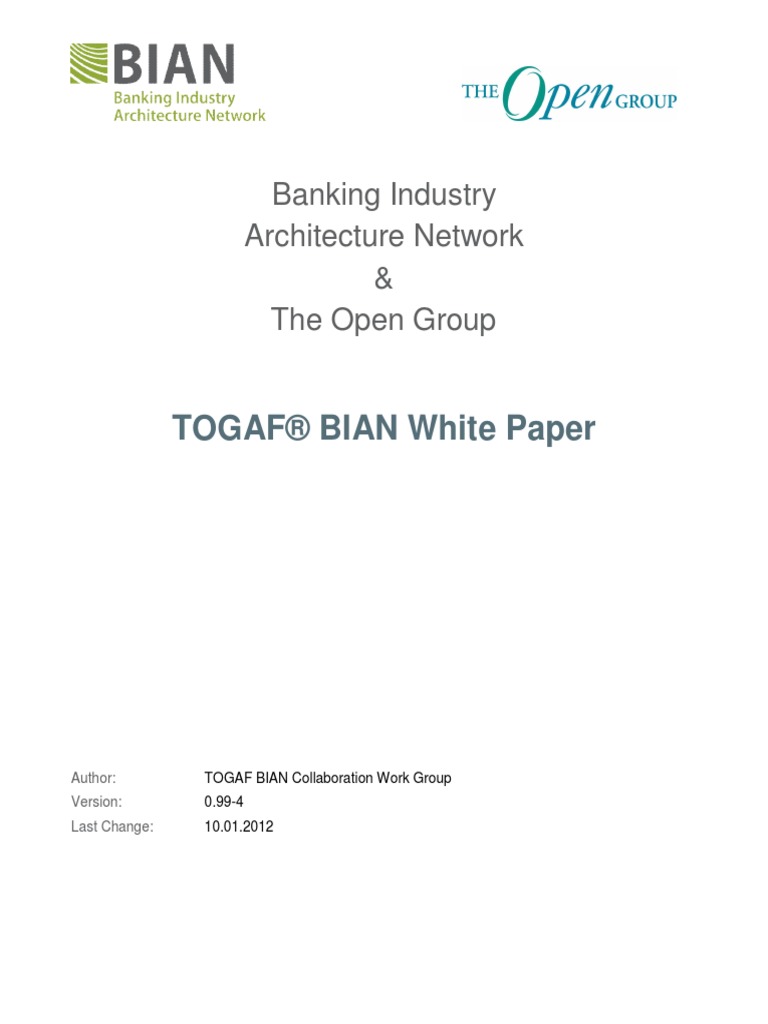 WP Togaf Bian Rev4 en | PDF | Service Oriented Architecture ...