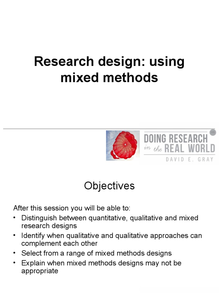 Research Design: Using Mixed Methods | PDF | Qualitative Research ...