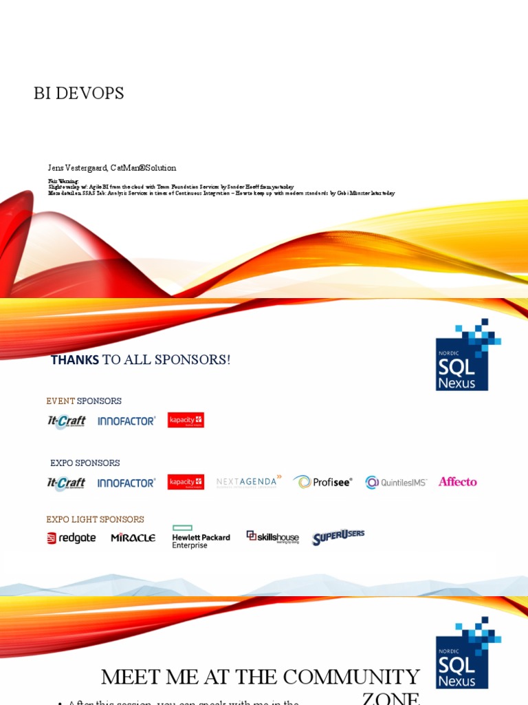 Bi Devops: Jens Vestergaard, Catman®Solution | PDF | Microsoft Visual ...