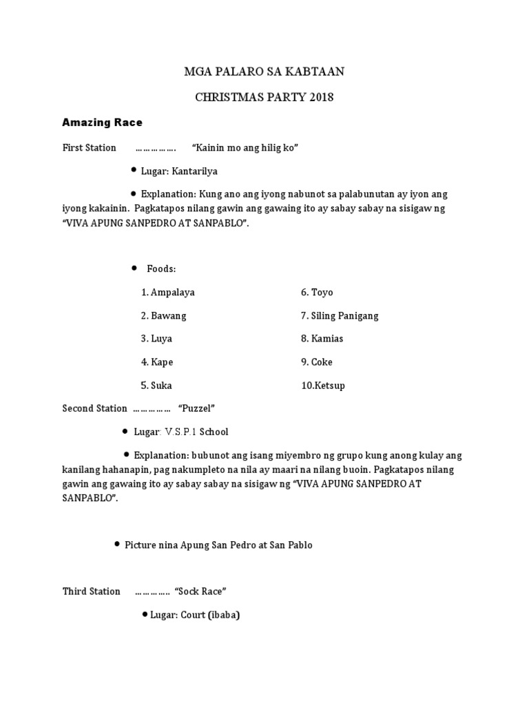 Amazing Race | PDF