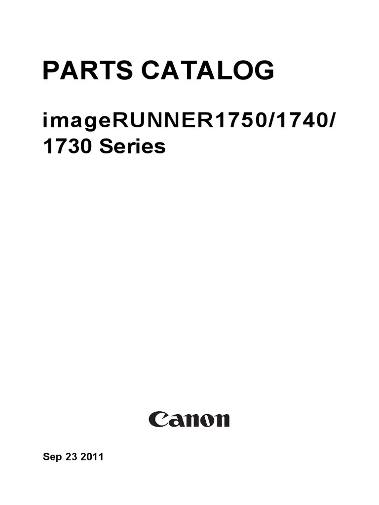 IR-1730iF - Catalogo de Partes | PDF | Manufactured Goods | Equipment