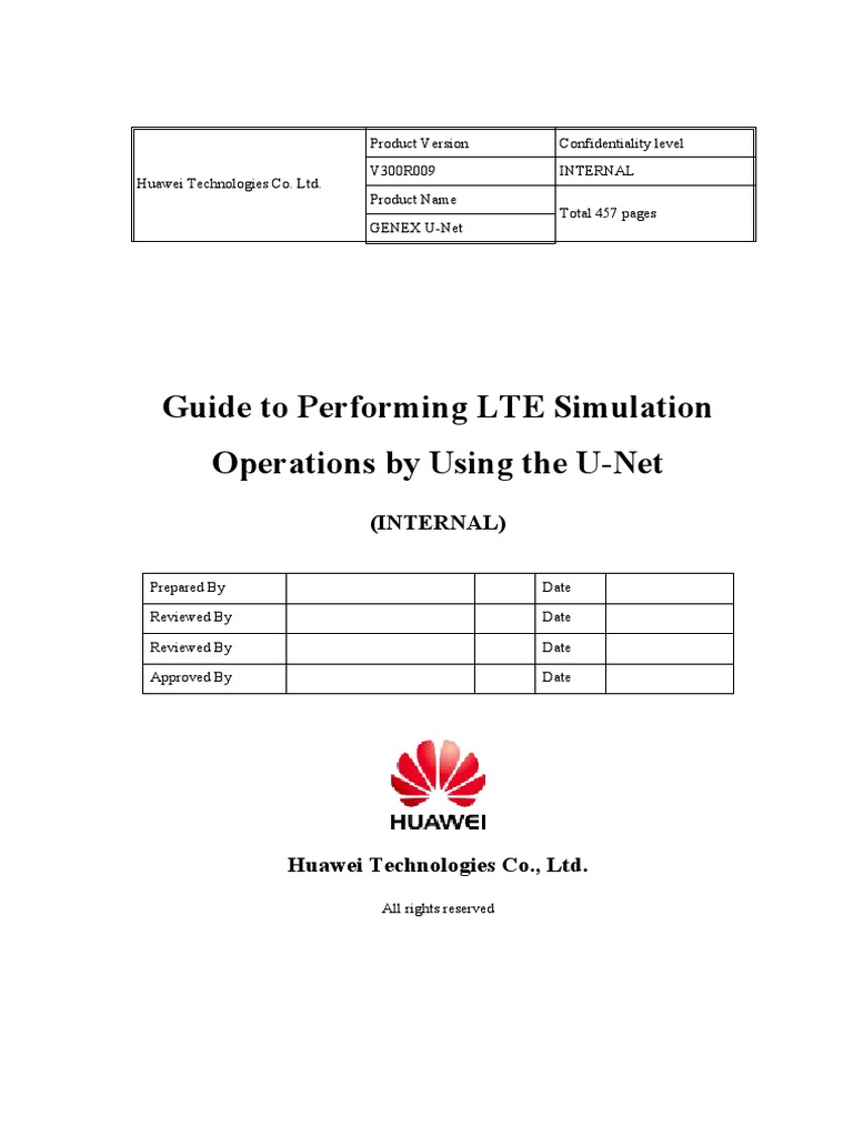 Guide To Performing LTE Simulation Operations by Using The U Net V3R9 | PDF | Information And ...