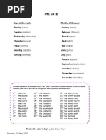 Tagalog Months & Days | PDF