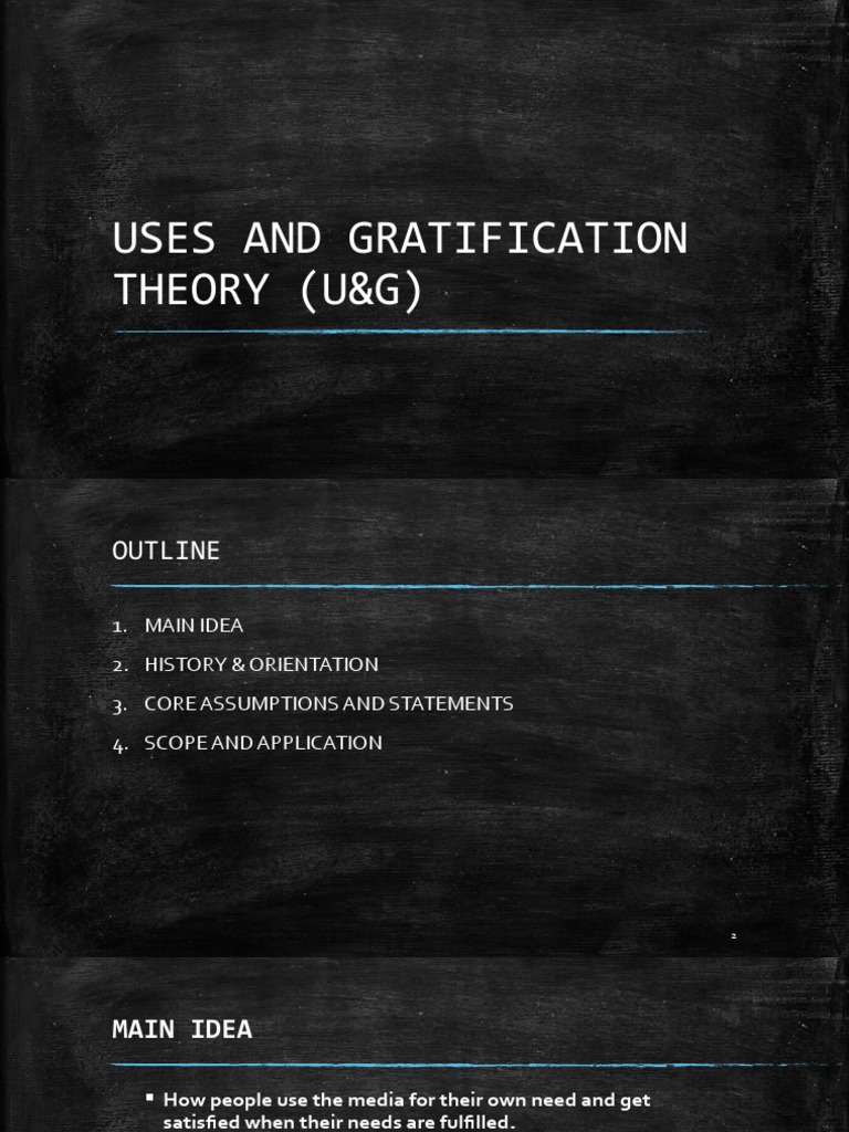 Understanding Uses and Gratifications Theory | PDF | Mass Media ...