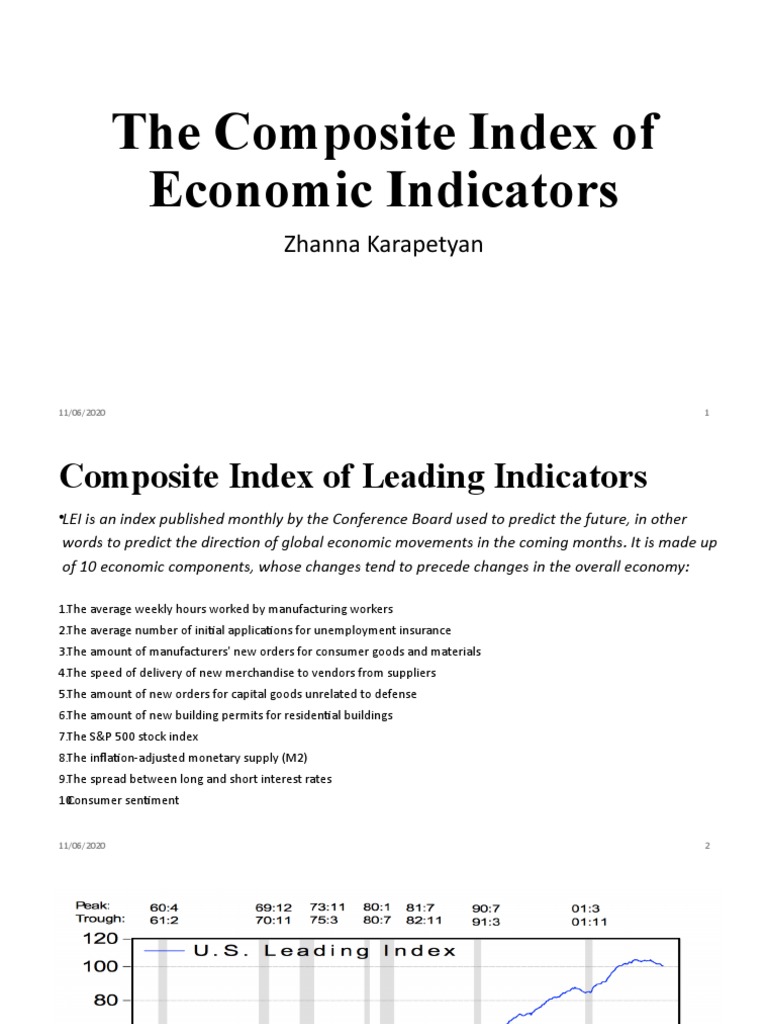 The Composite Index of Economic Indicators: Zhanna Karapetyan | PDF ...