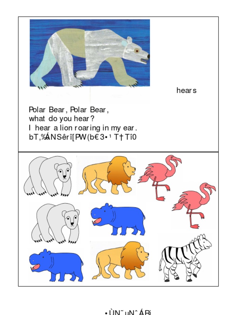 Polar Bear, Polar Bear, What Do You Hear? I Hear A Lion Roaring in My ...