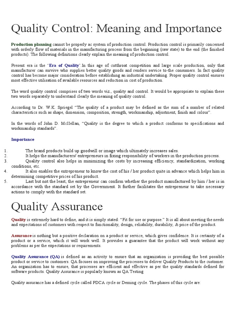 Quality Notes Unit V | PDF | Quality Assurance | Six Sigma