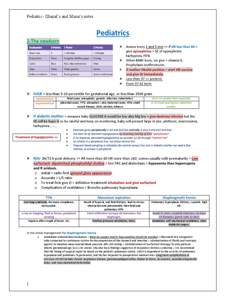 PEDIATRIC Notes | PDF | Pneumonia | Allergy