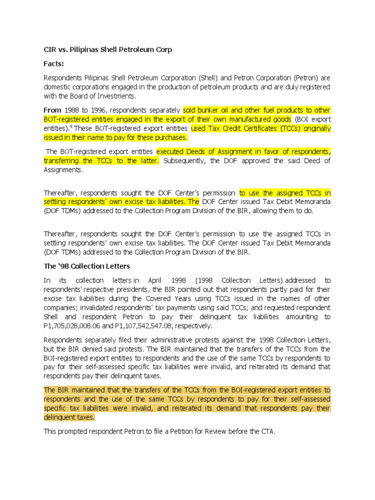 3 - CIR Vs Shell Petroleum | PDF | Royal Dutch Shell | Taxes