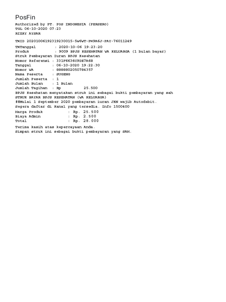 Posfin - PT Pos Indonesia PDF | PDF | Bisnis | Pengelolaan Keuangan & Uang