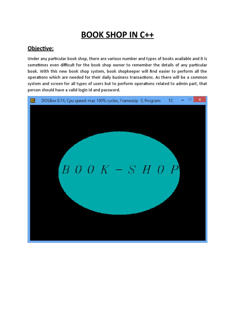 Book Shop System Abstract | PDF | Retail | Books