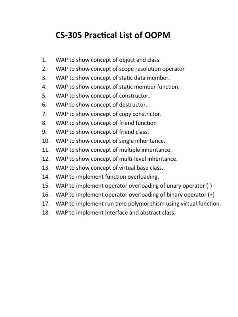 CS-305 OOPM Practical Exercises | PDF | Business | Technology & Engineering