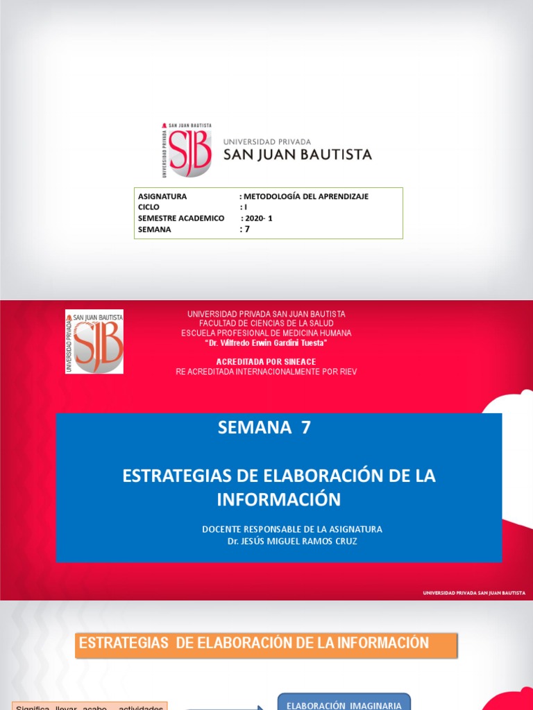 Semana 7 Estrategias de Elaboración de Información PDF | PDF | Analogía ...