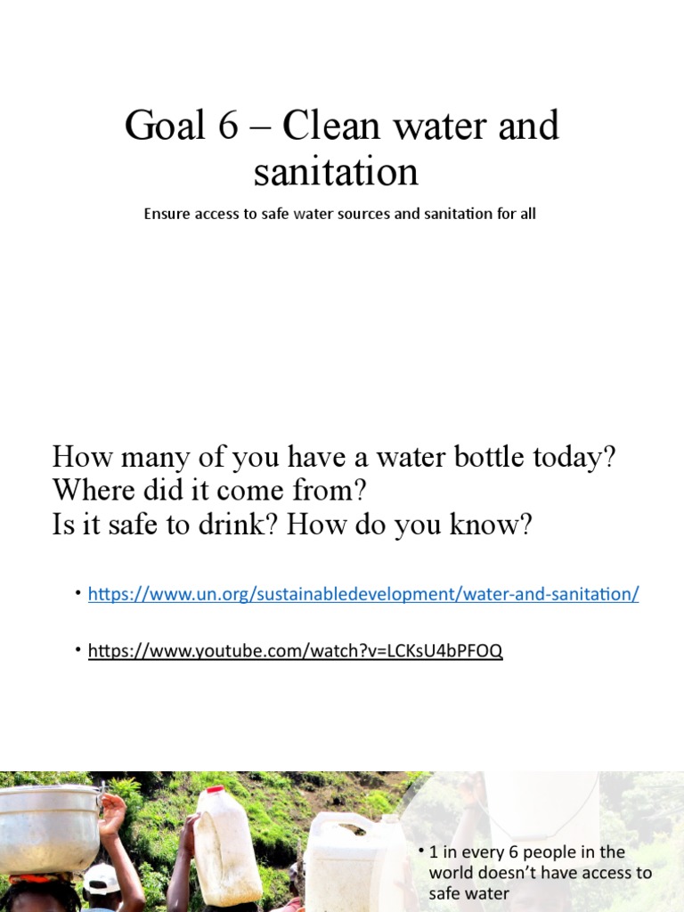 Clean Water and Sanitation Awareness | PDF | Social Science | Lifestyle