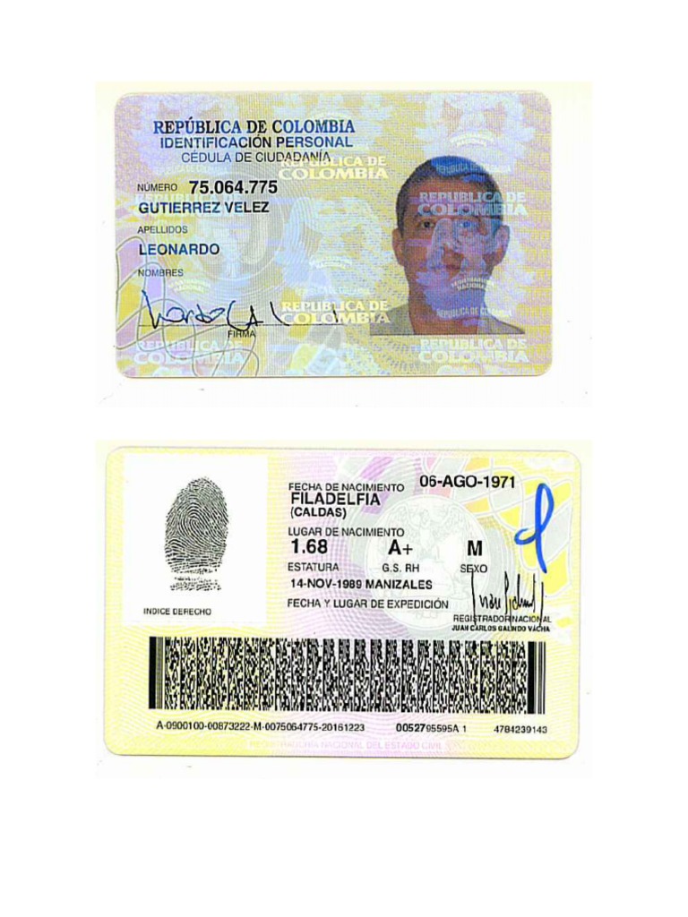 Cédula LGV Color PDF | PDF