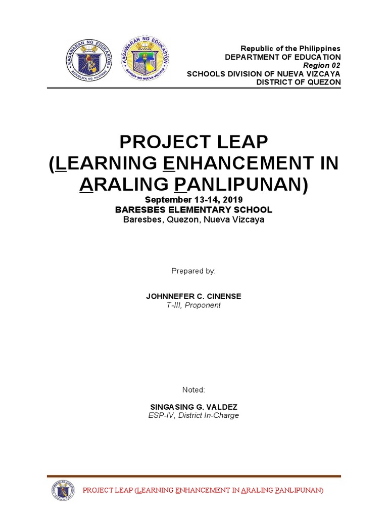 Project LEAP Final | PDF | Teachers | Learning
