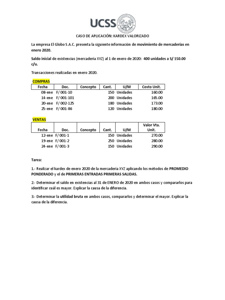 8 Kardex Caso de Aplicación 2020 | PDF | Economias | Business