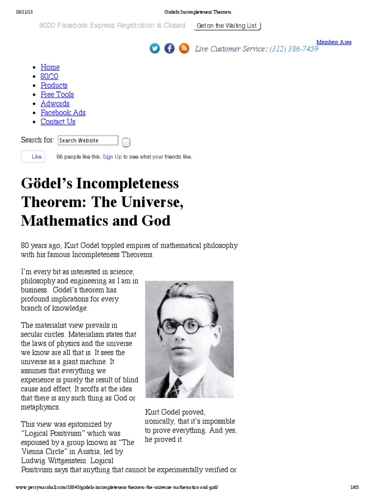 04 Marshall Godel's Incompleteness Theorem | PDF | Axiom | Mathematical Proof