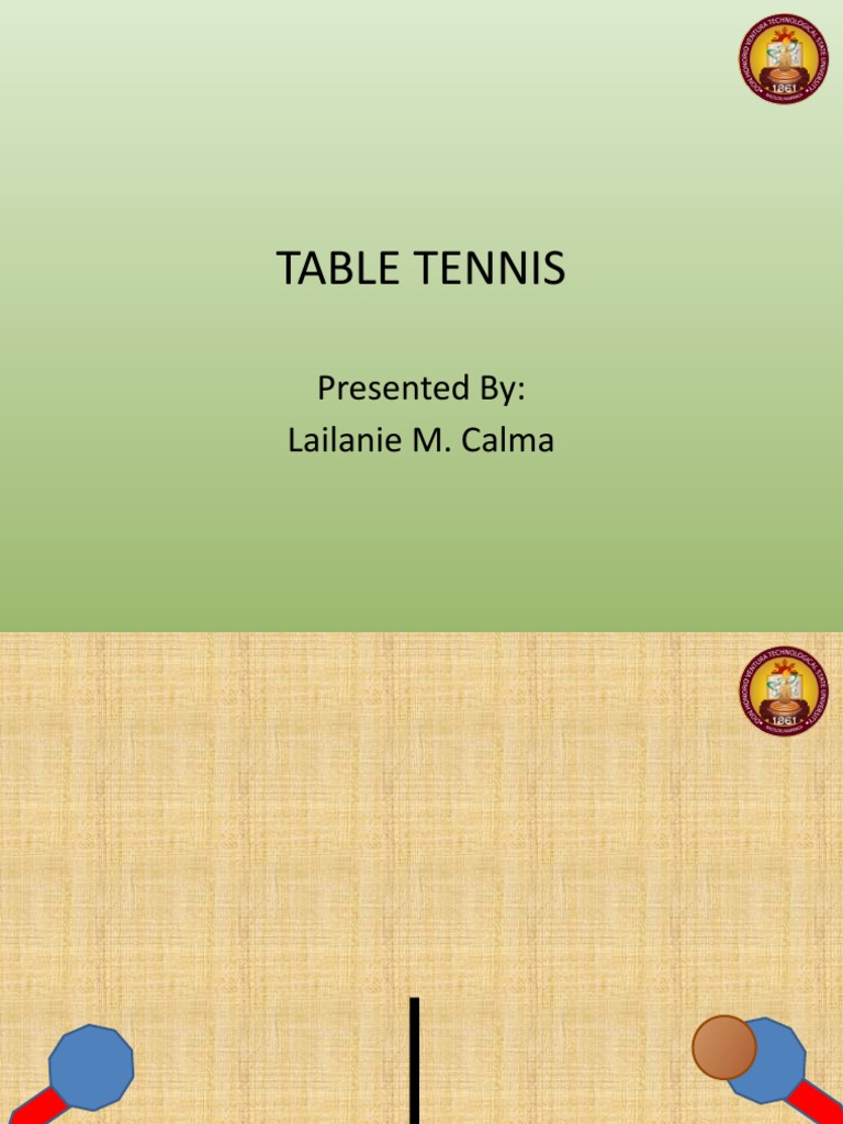 Table Tennis Presentation | PDF