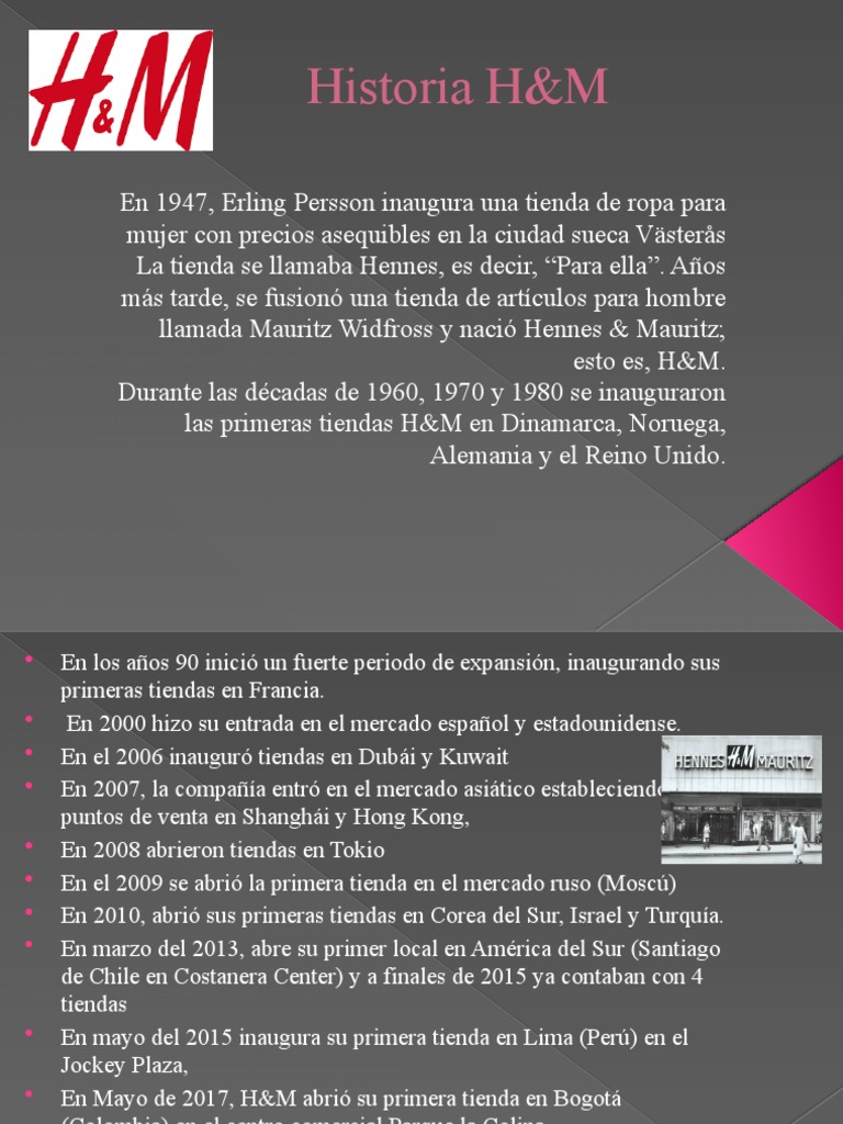 Presentaciõn H8M | PDF | H&M | Marketing