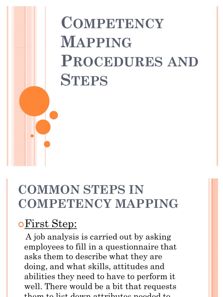 Competency Mapping Procedures and Steps | PDF | Competence (Human ...
