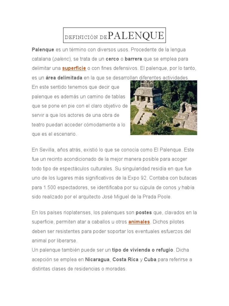 Definición Palenque | PDF | Ciencias sociales