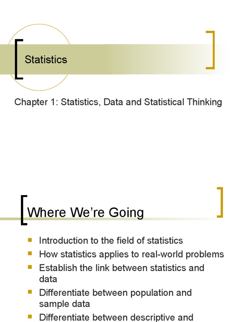 Statistics: Chapter 1: Statistics, Data and Statistical Thinking | PDF | Survey Methodology ...