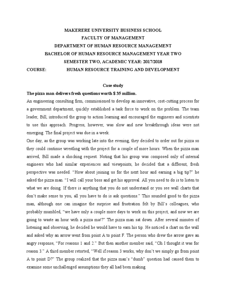 Action Learning Case Study | PDF | Learning | Psychological Concepts