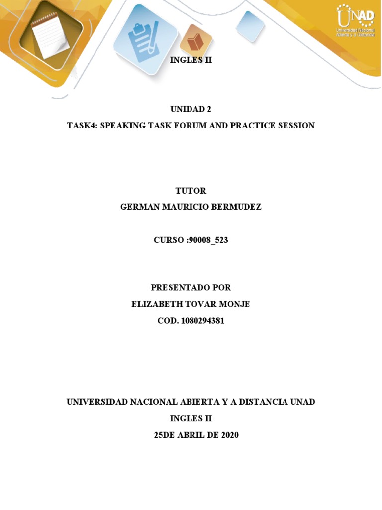 Task 4 Speaking Task Forum and Practice Session | PDF