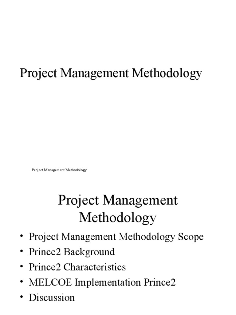 Project Management Methodology | PDF | Project Management | Implementation