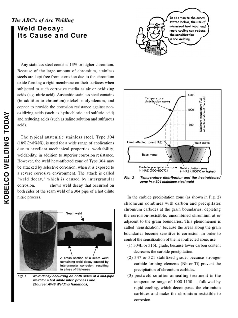 Weld Decay Causes and Prevention (Kobelco Welding) PDF | PDF ...