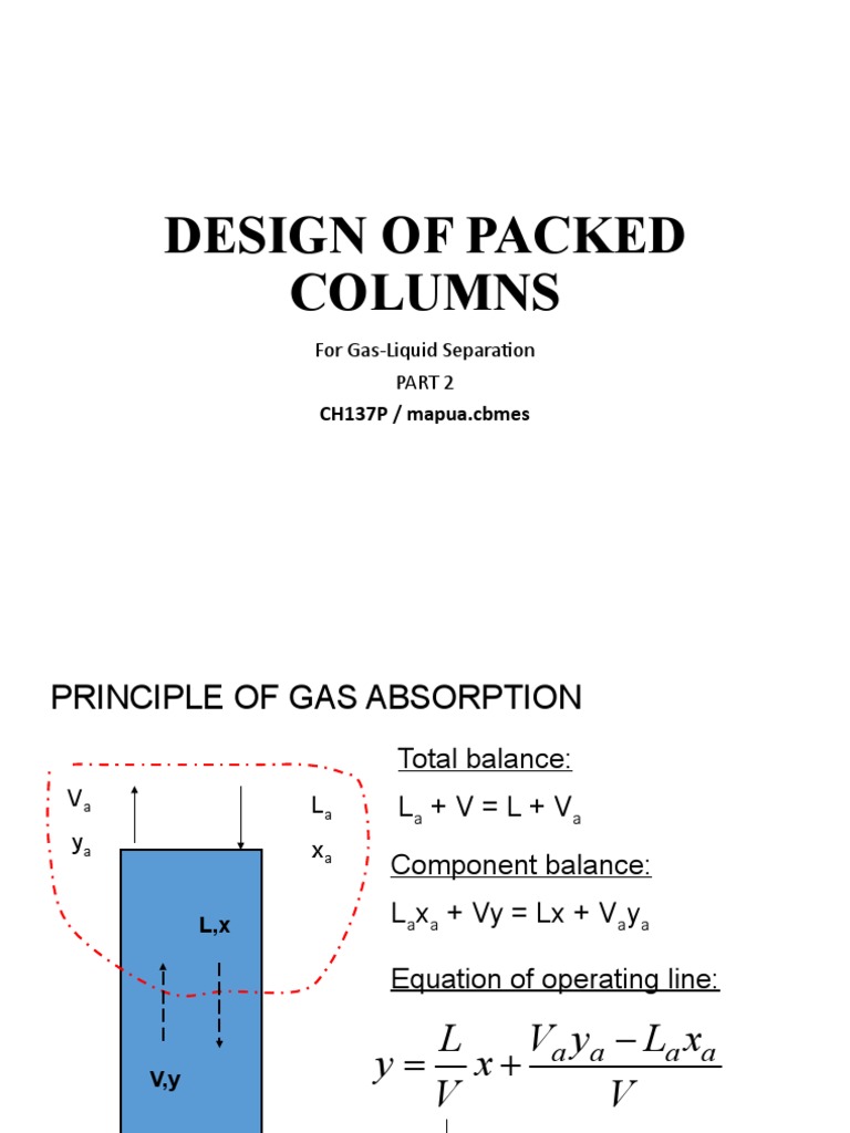 DESIGN OF PACKED COLUMS Part 2 | PDF | Phases Of Matter | Physical ...