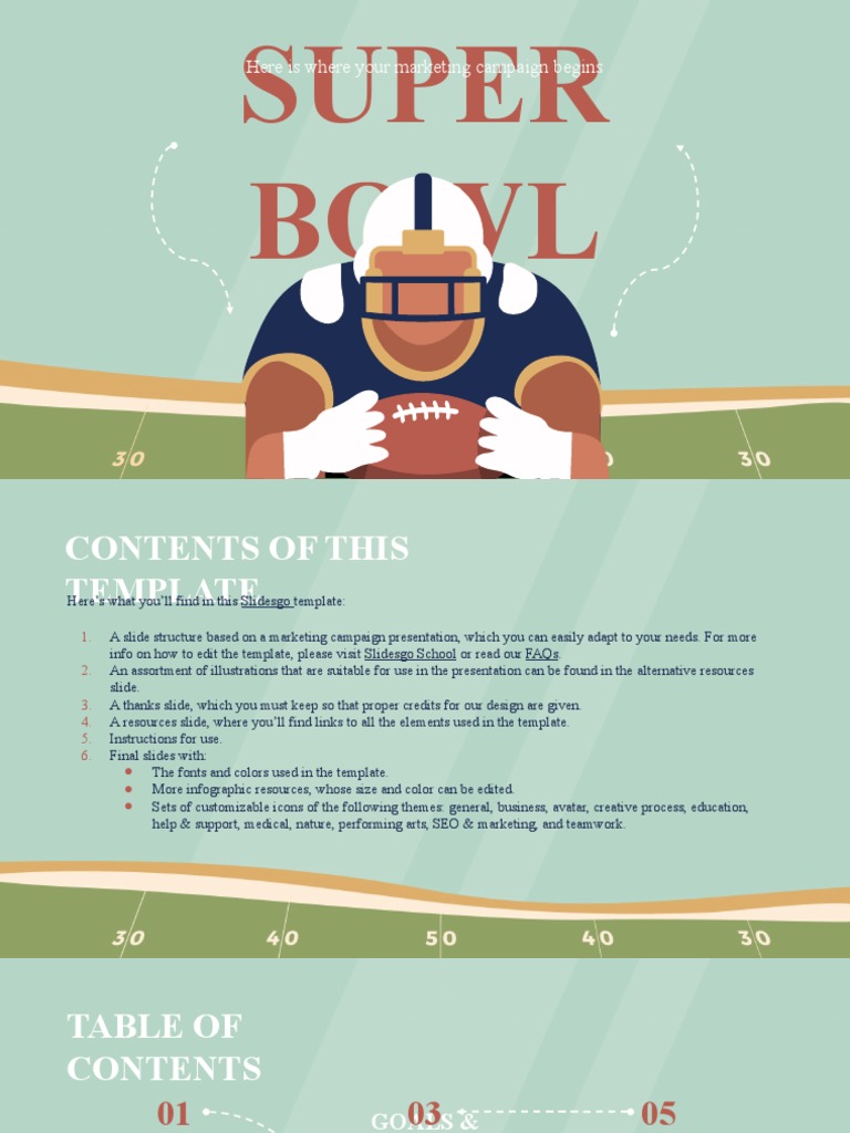 Super Bowl Marketing Campaign by Slidesgo | PDF | Planets | Solar System