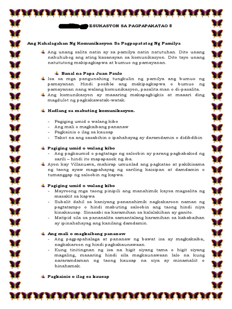 Pointers Sa Esp 8 | PDF