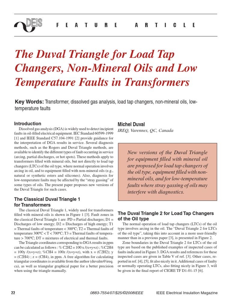 Triangulo de Duval | Download Free PDF | Transformer | Chemistry