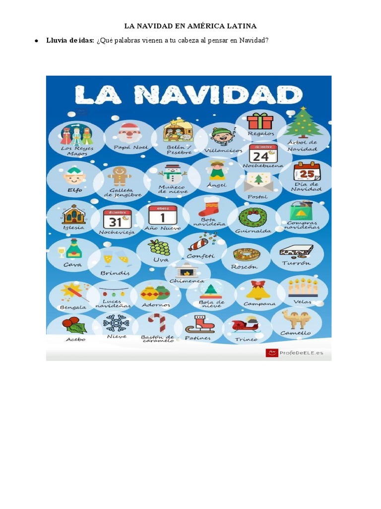 La Navidad en America Latina | PDF | Nochebuena | Villancicos