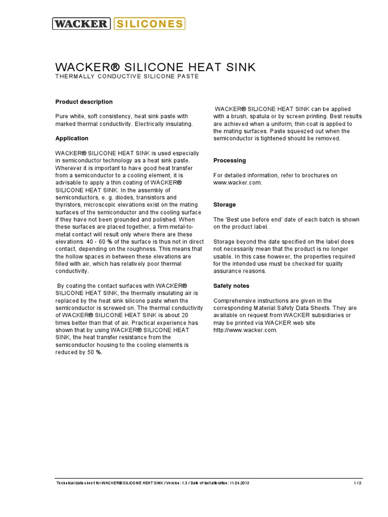 Wacker TDS | PDF | Semiconductors | Electrical Resistivity And Conductivity