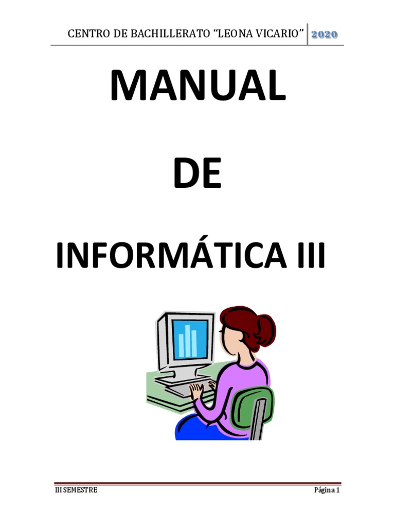 Manual 3 Informatica Iii | PDF | Sistema operativo | Hardware de la ...