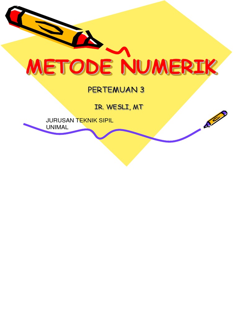 PERTEMUAN 3 Metode Newton Rhapson Dan Secant | PDF