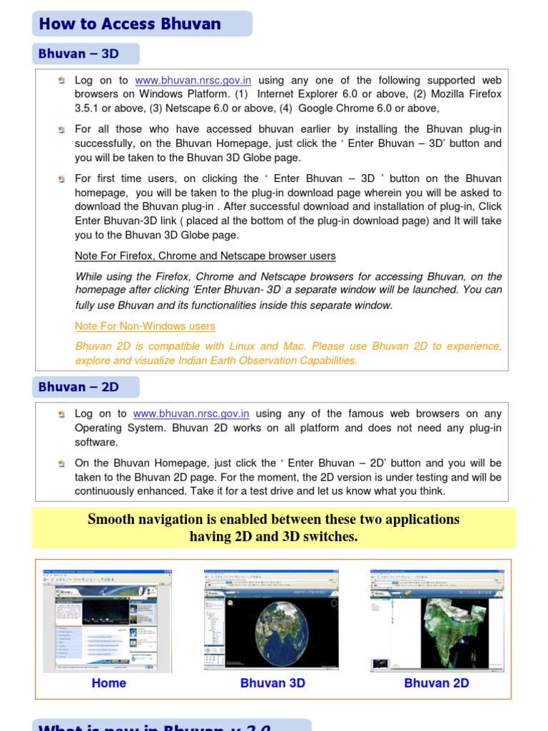 What Is New in Bhuvan | PDF | Application Programming Interface | Computing