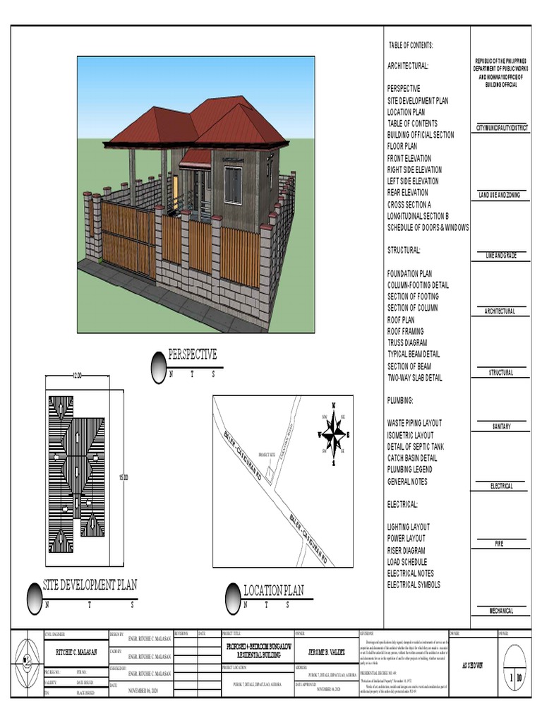 Table of contents building plans | PDF | Art Media | Architectural Design