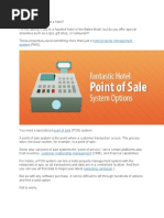 Proposal of POS System | PDF | Point Of Sale | Computing
