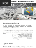 Screw Thread Measurements | PDF | Gear | Screw