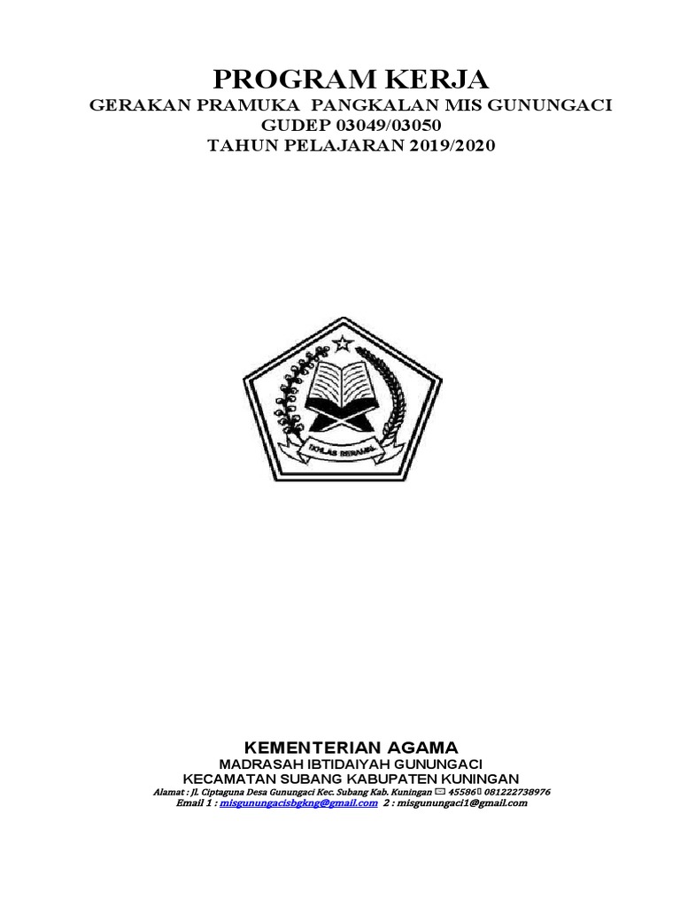 Program Kerja Tahunan Pramuka 2019 | PDF