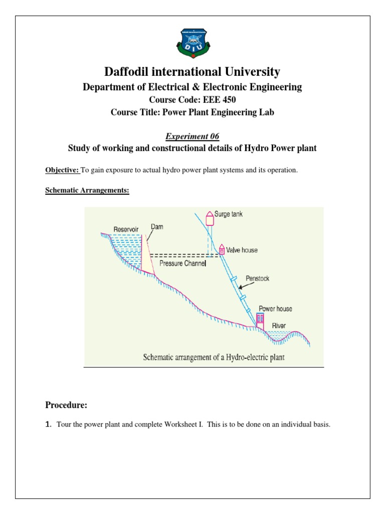 Hydro Power Plant Lab Guide | PDF | Computers | Technology & Engineering