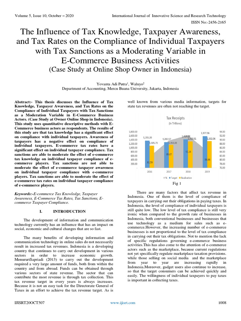 The Influence of Tax Knowledge, Taxpayer Awareness, And Tax Rates on ...