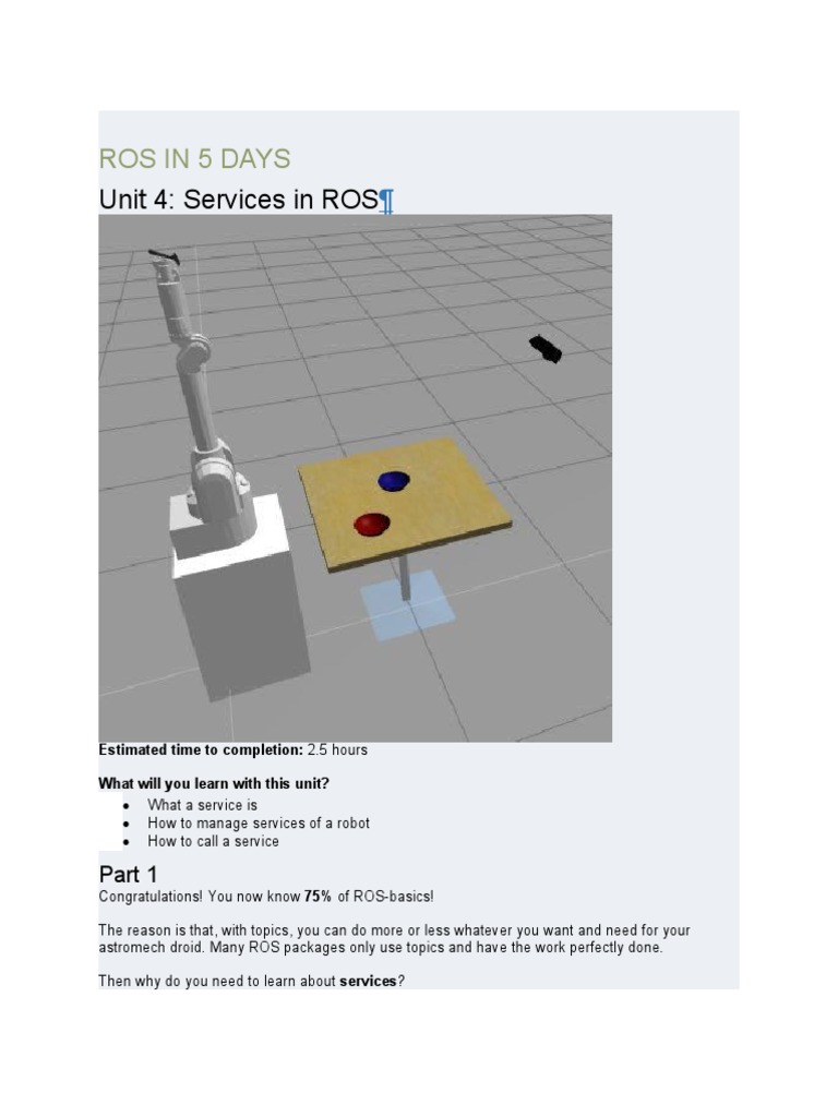 Ros in 5 Days | PDF | Object (Computer Science) | Computing