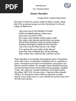Danse Macabre Poem and Info Sheet | PDF